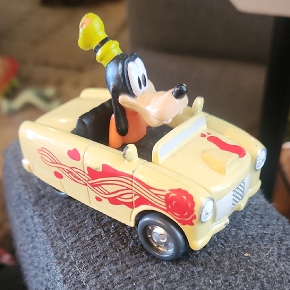 Disney | Toys | Disney Goofy Convertible Toy Car Yellow And Red | Poshmark